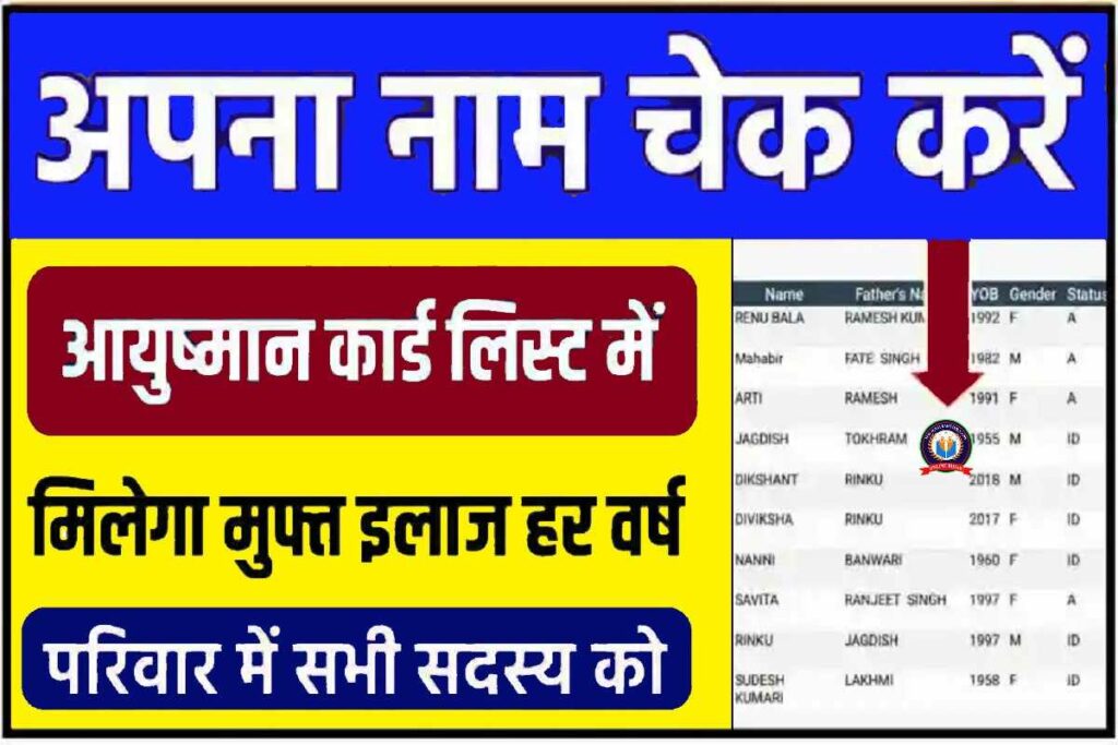 Ayushman Card List 2024: जिन लोगो का नाम है उनके पूरे परिवार को मिलेगा ...
